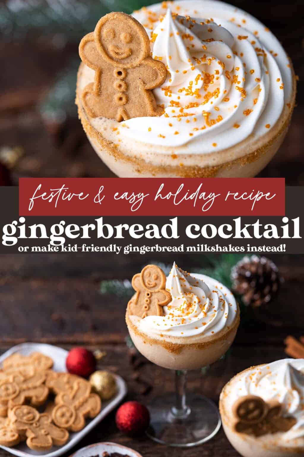 Easy 10 Minute Gingerbread Cocktail Recipe - An Edible Mosaic™