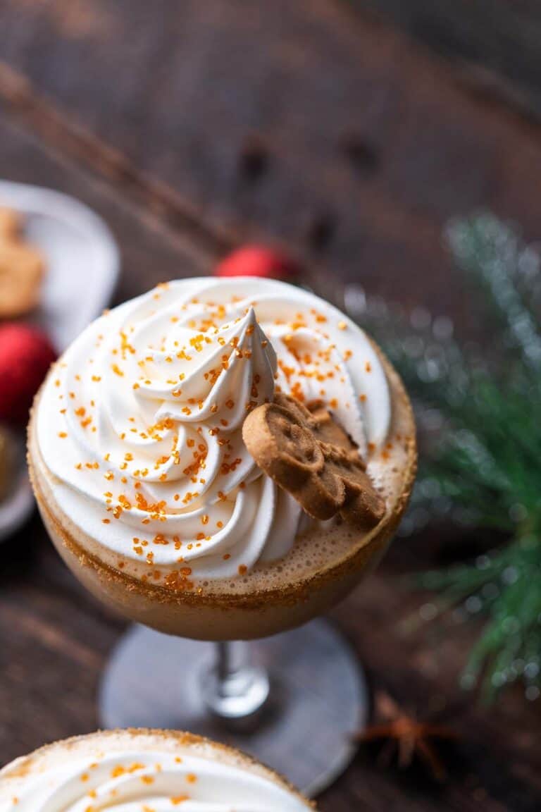 Easy 10 Minute Gingerbread Cocktail Recipe - An Edible Mosaic™