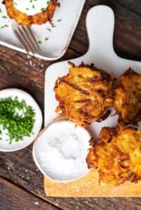 Crispy Potato Latkes Recipe with Caramelized Onion - The Best Easy ...