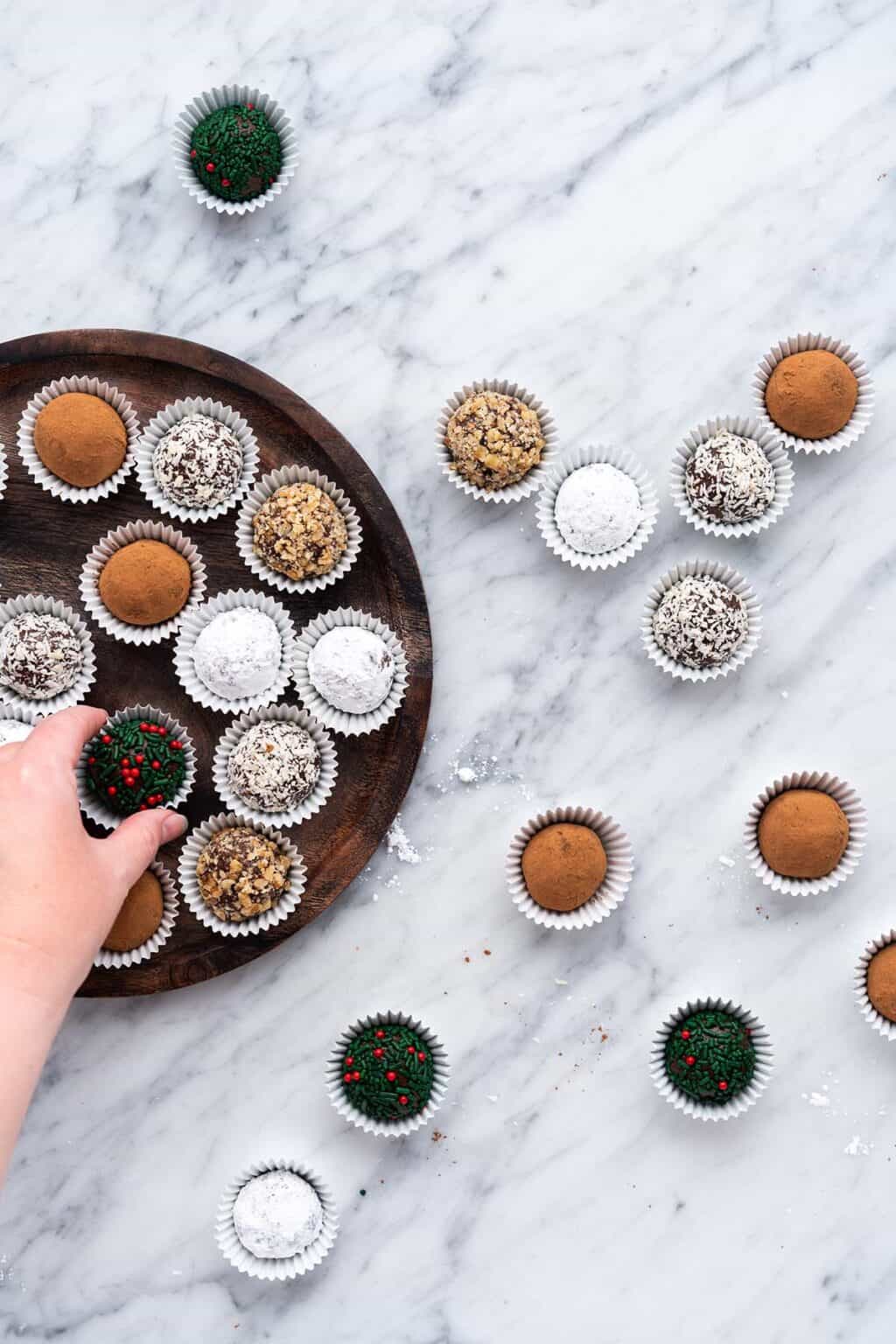 No Bake Classic Chocolate Rum Balls Recipe - An Edible Mosaic™