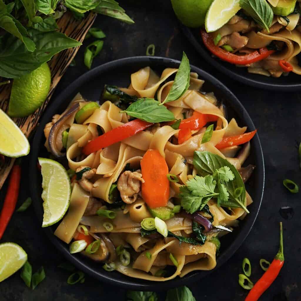 Amazing 30 Minute Thai Stir Fried Noodles Recipe - An Edible Mosaic™