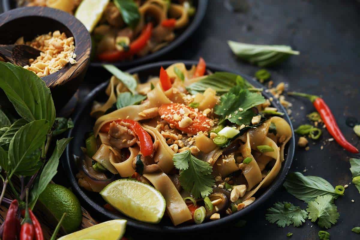 Amazing 30 Minute Thai Stir Fried Noodles Recipe - An Edible Mosaic™
