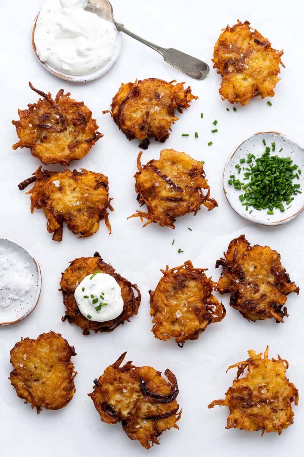 Crispy Potato Latkes Recipe with Caramelized Onion - The Best Easy ...