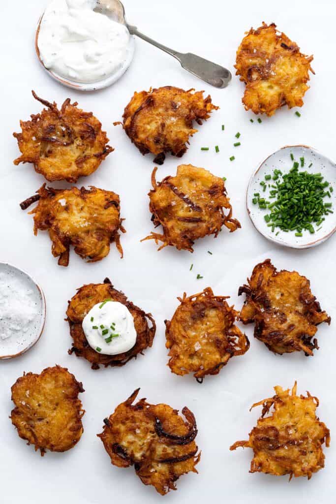 Crispy Potato Latkes Recipe with Caramelized Onion - The Best Easy ...