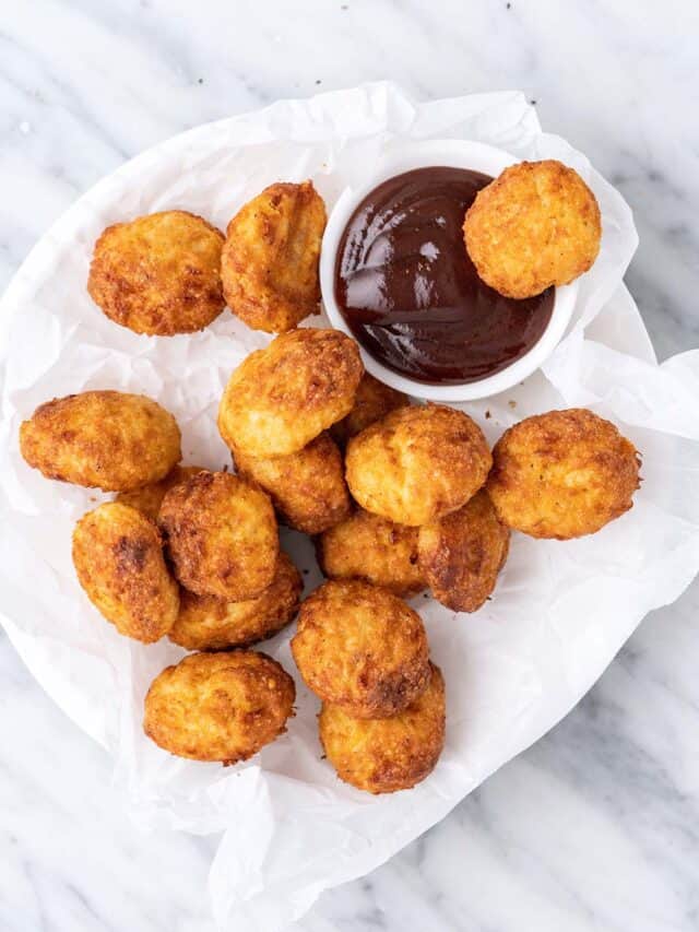 EASY Air Fryer Chicken Nuggets - An Edible Mosaic™