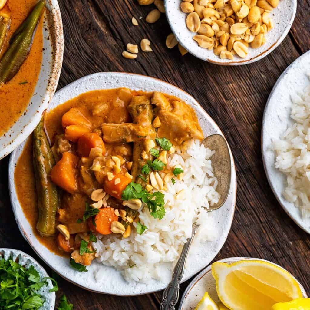 Domoda Recipe (African Peanut Stew) - An Edible Mosaic™