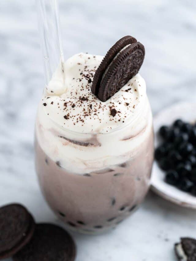 How to Make Oreo Milk Tea (aka Oreo Boba) - An Edible Mosaic™