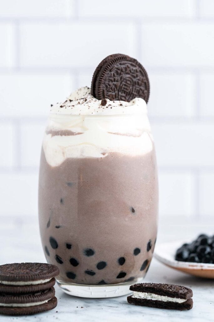 Oreo Milk Tea (aka Oreo Boba) - An Edible Mosaic™