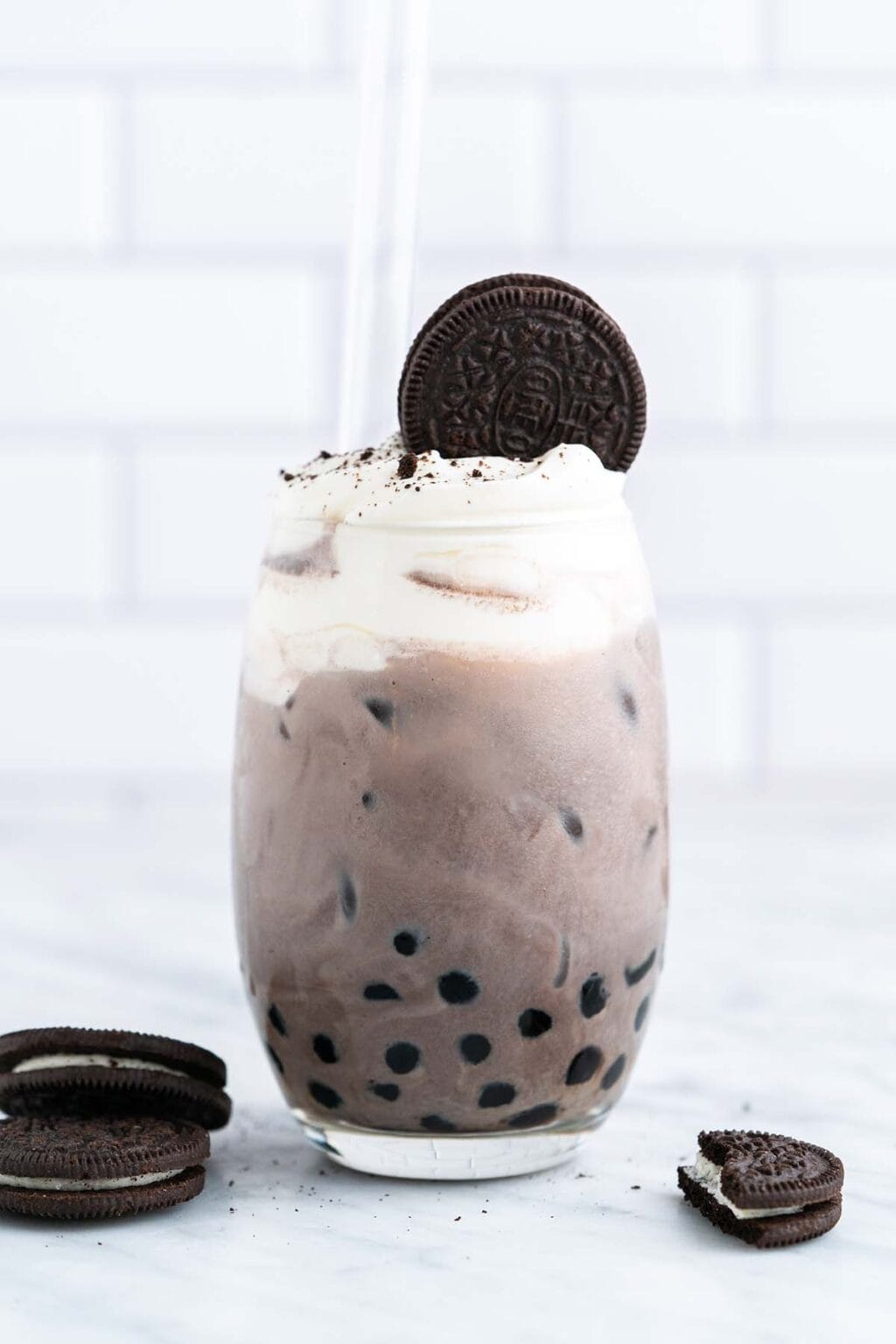 Oreo Milk Tea (aka Oreo Boba) - An Edible Mosaic™
