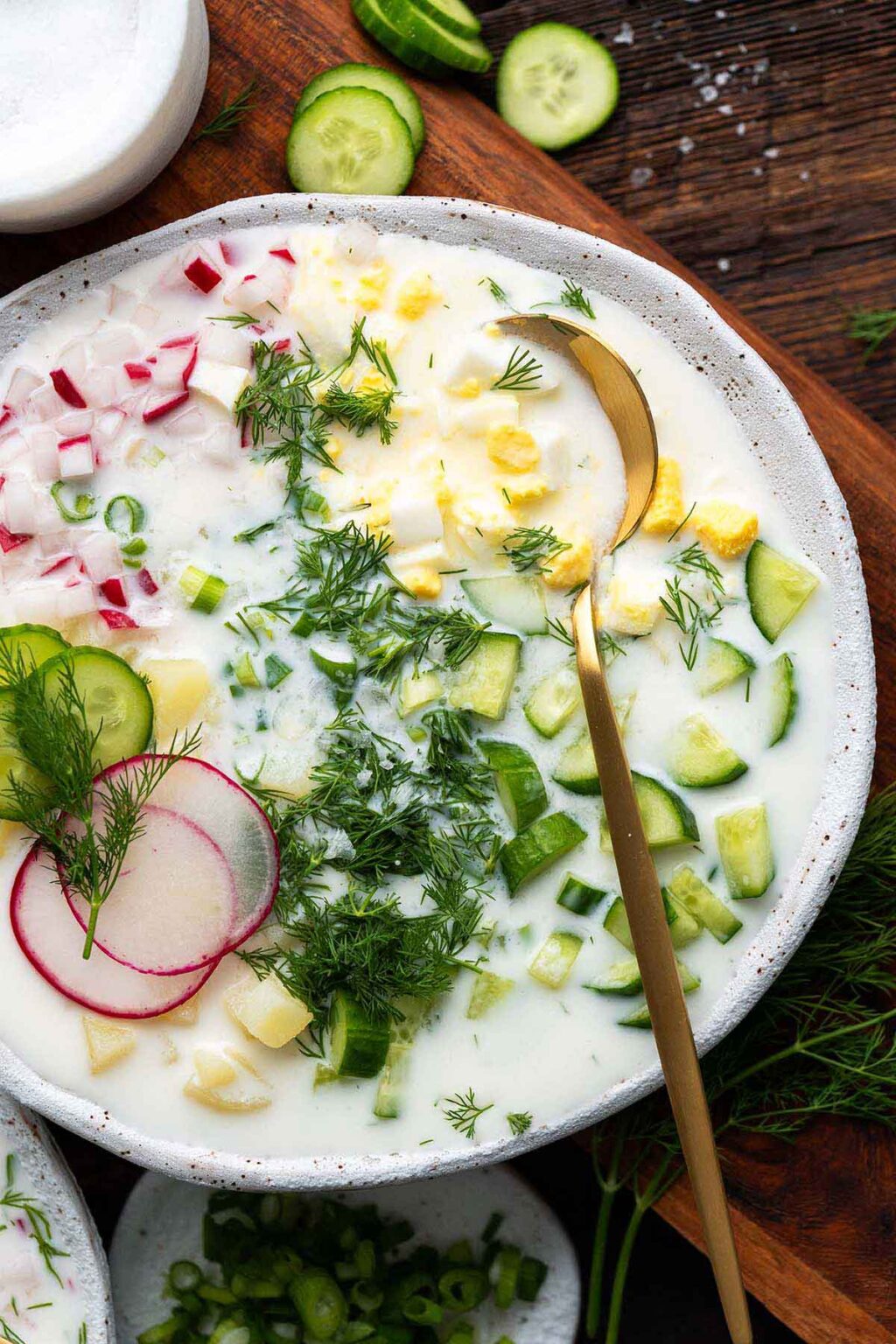 Okroshka Recipe (Refreshing Russian Cold Soup) - An Edible Mosaic™