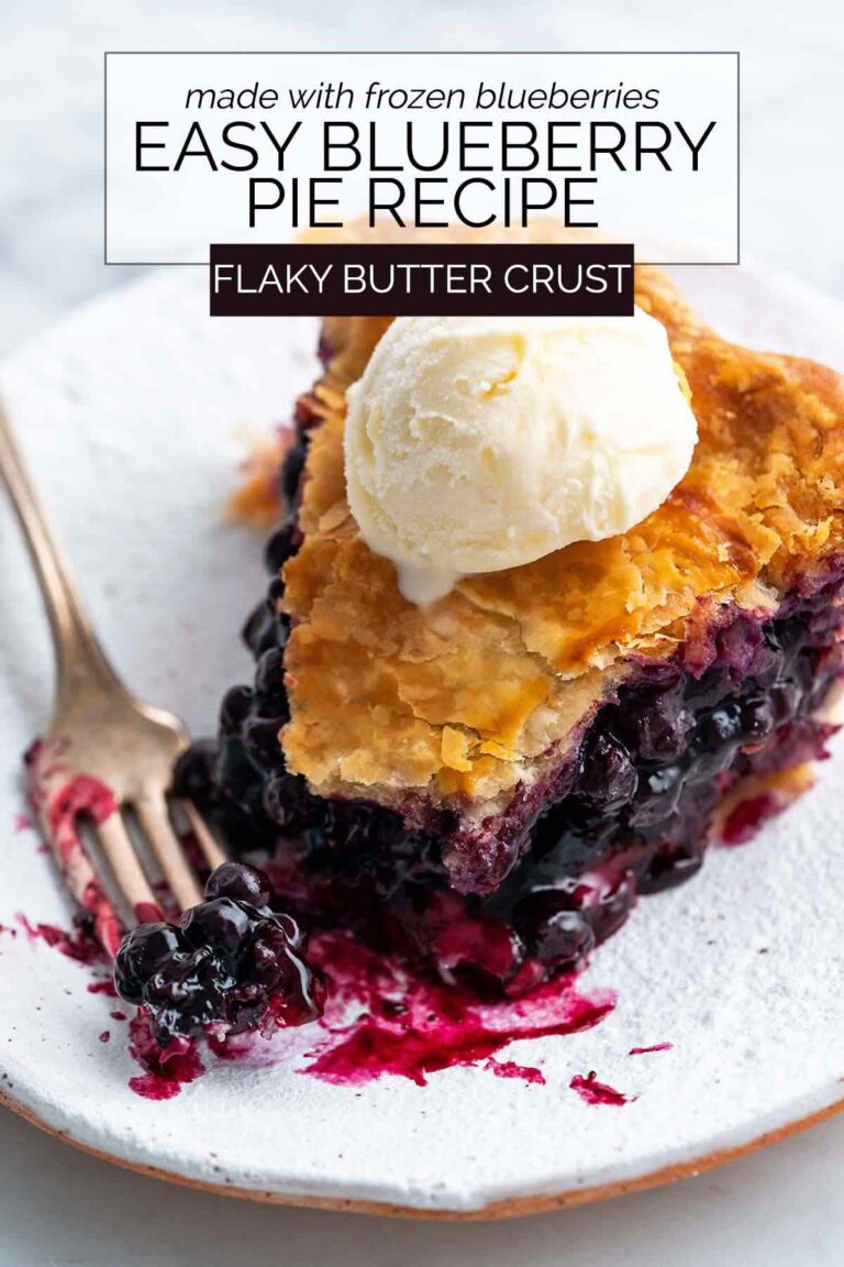 Easy Blueberry Pie Recipe with Frozen Blueberries - An Edible Mosaic™