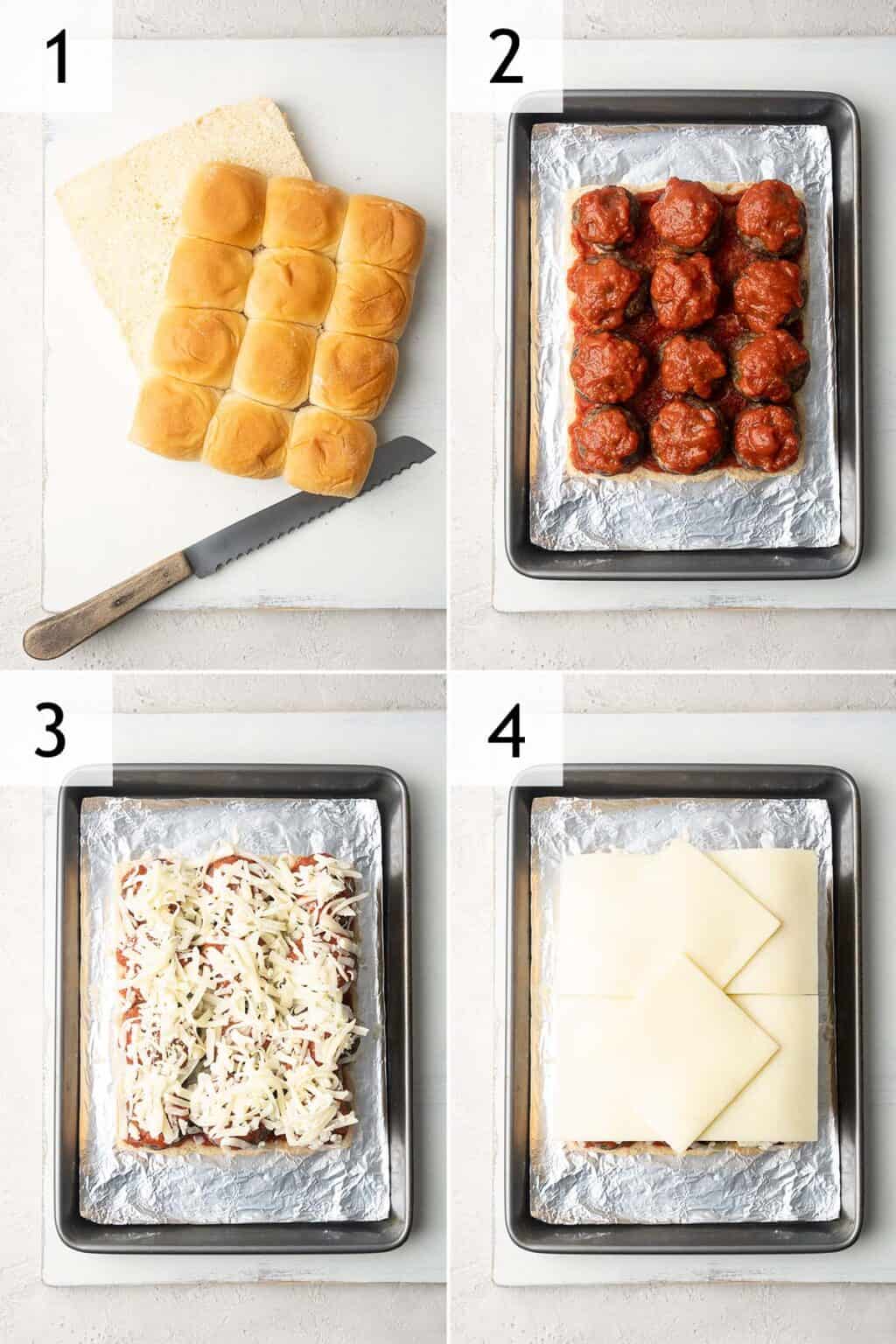 Easy From Scratch Meatball Sliders Recipe on Hawaiian Rolls - An Edible ...