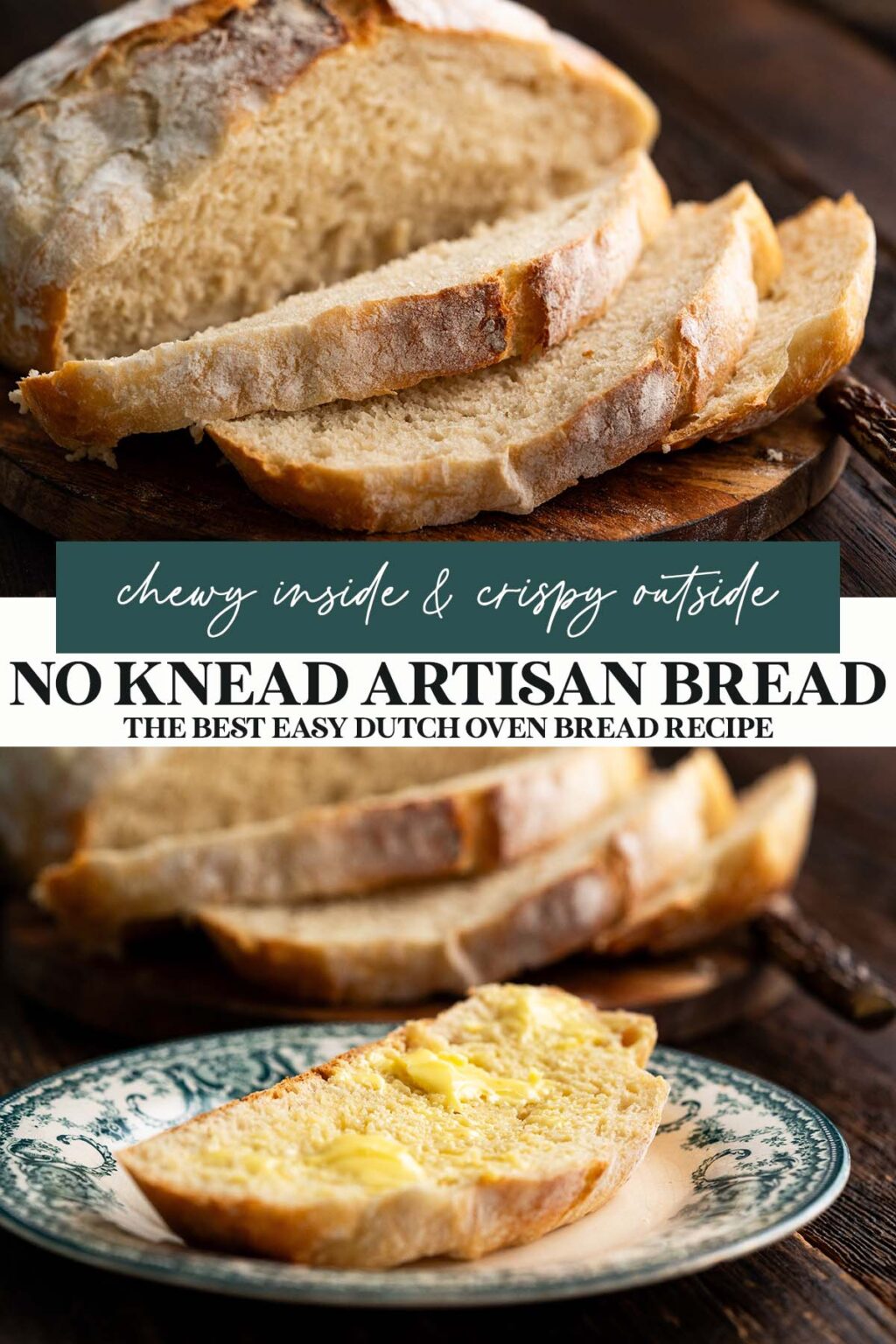 No Knead Artisan Bread in a Dutch Oven - An Edible Mosaic™