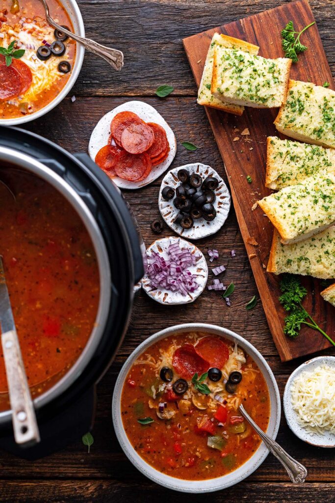 Easy Pizza Soup Recipe - An Edible Mosaic™