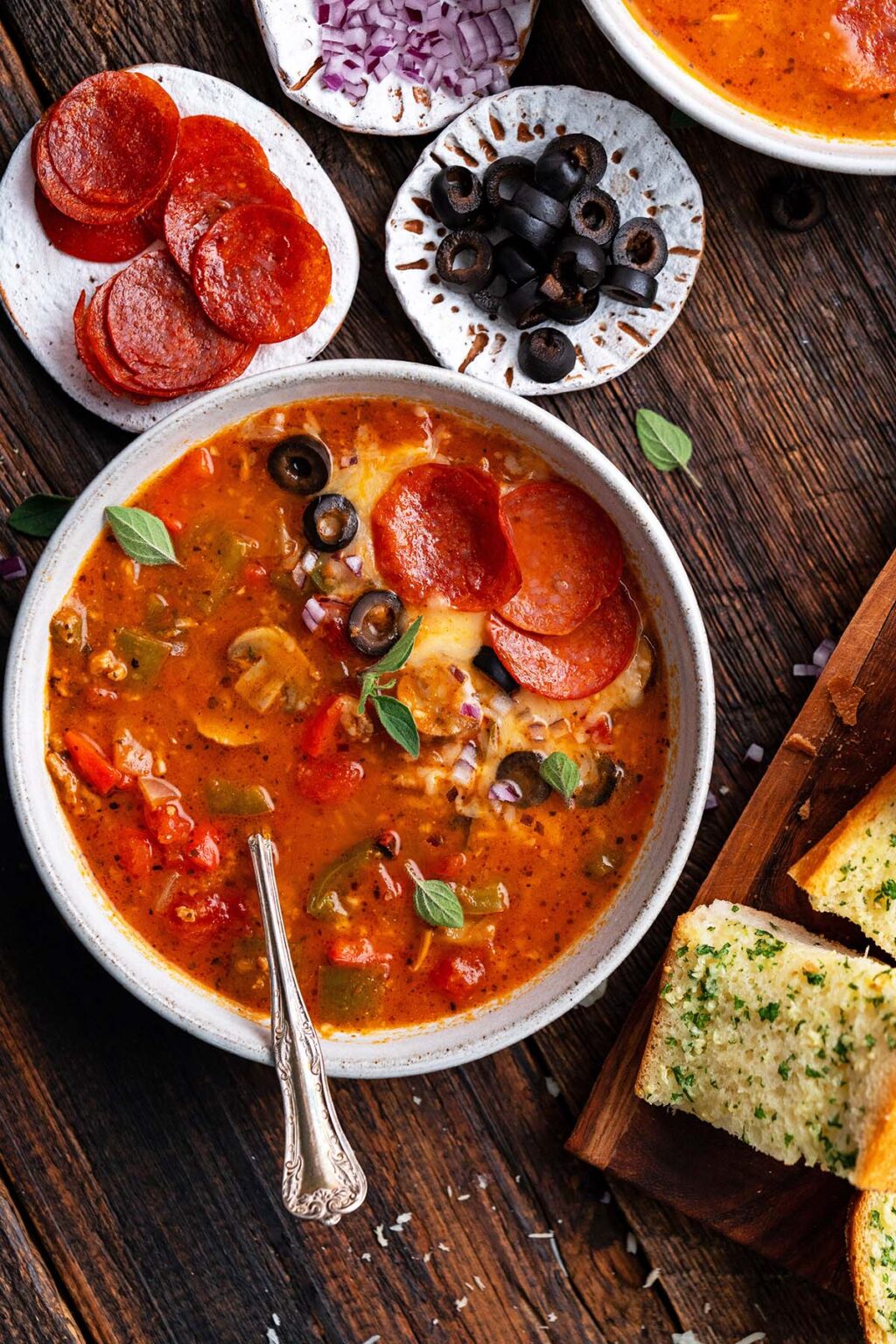 Easy Pizza Soup Recipe - An Edible Mosaic™