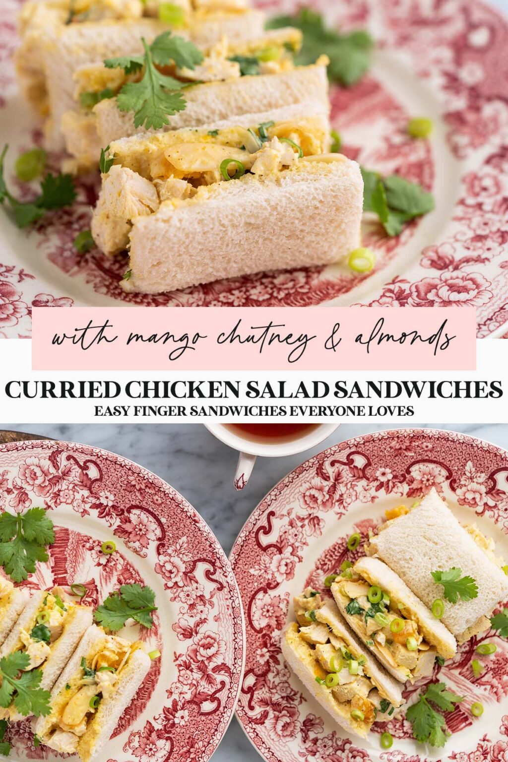 Chicken Salad Finger Sandwiches For Tea - An Edible Mosaic™