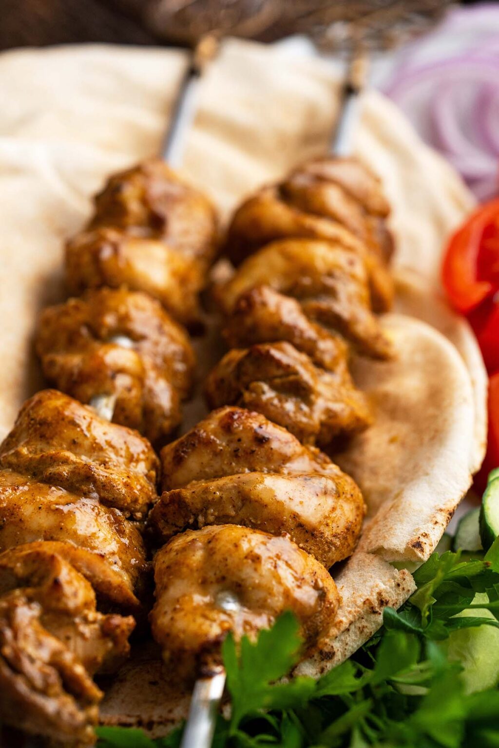Chicken Shawarma Kebabs Recipe - An Edible Mosaic™