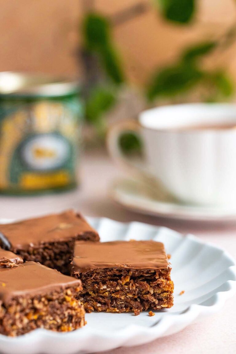 Aussie Crunch Recipe (Coconut Chocolate Slice) - An Edible Mosaic™