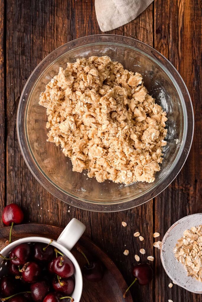Cherry Crisp Recipe (With Fresh or Frozen Cherries!) - An Edible Mosaic™