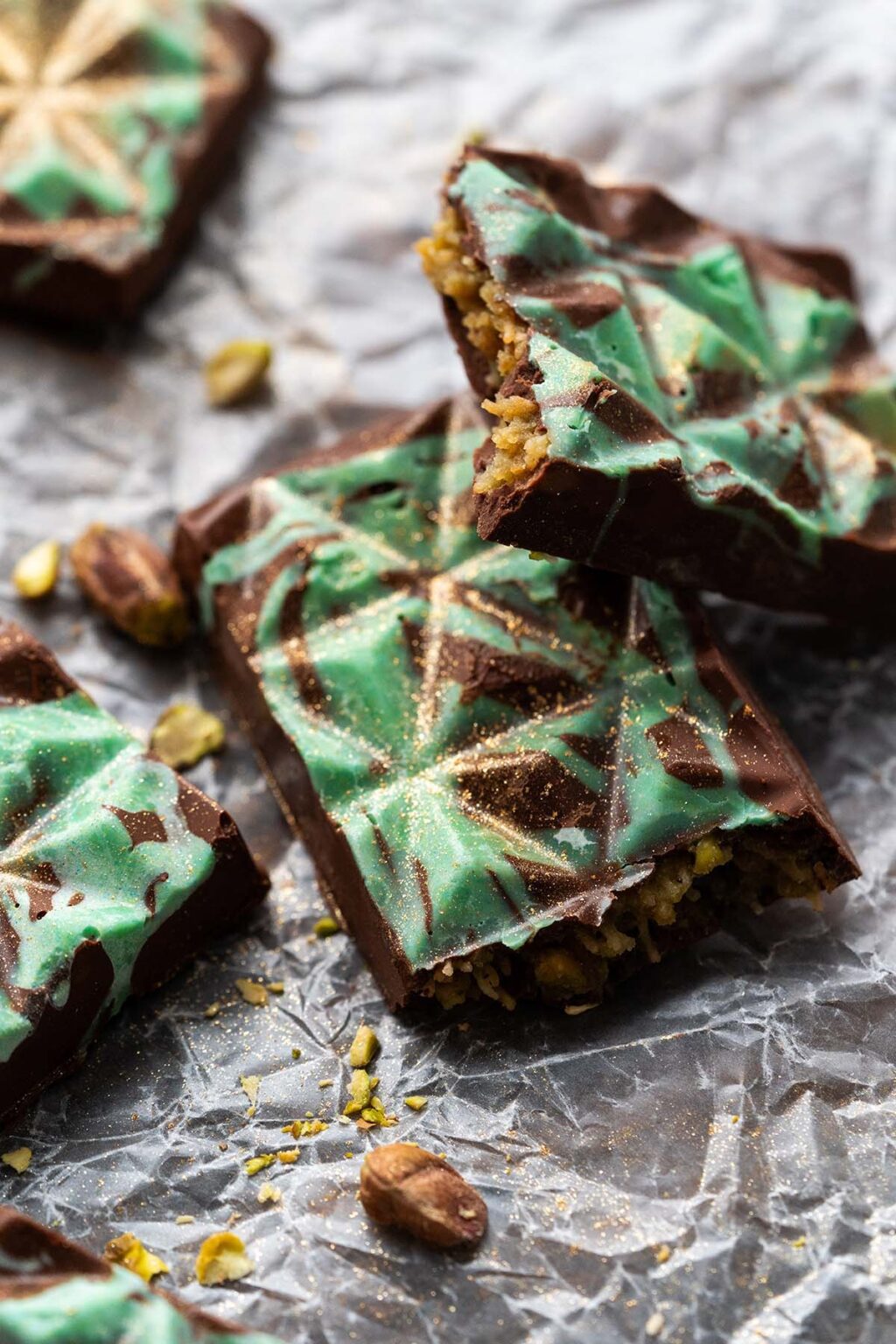 Knafeh Chocolate Bar (Dubai Pistachio Chocolate Bar) - An Edible Mosaic™