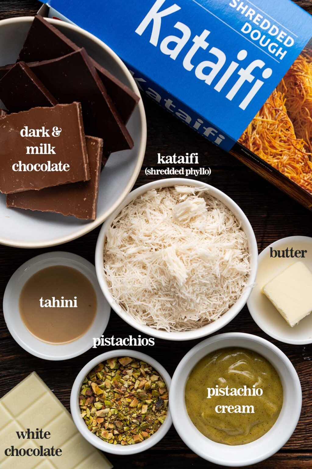 Knafeh Chocolate Bar (Dubai Pistachio Chocolate Bar) - An Edible Mosaic™