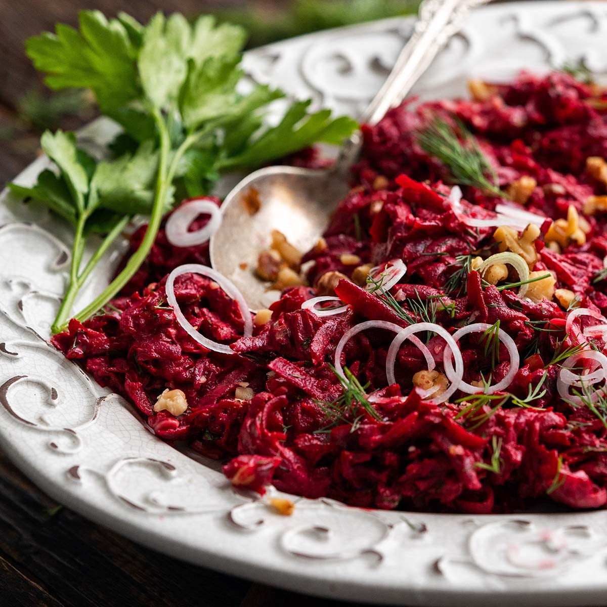 Russian Beet Salad Recipe Vinegret, Ukrainian Root Vegetable Salad