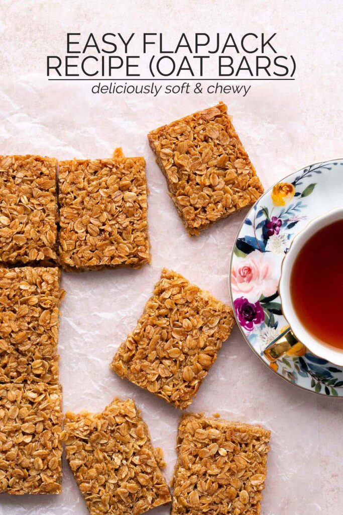 Easy Flapjack Recipe (British Golden Syrup Flapjacks) - An Edible Mosaic™
