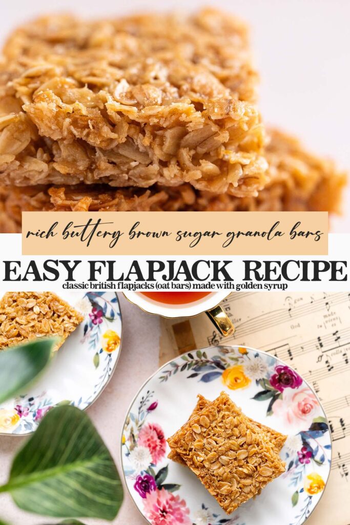 Easy Flapjack Recipe (British Golden Syrup Flapjacks) - An Edible Mosaic™