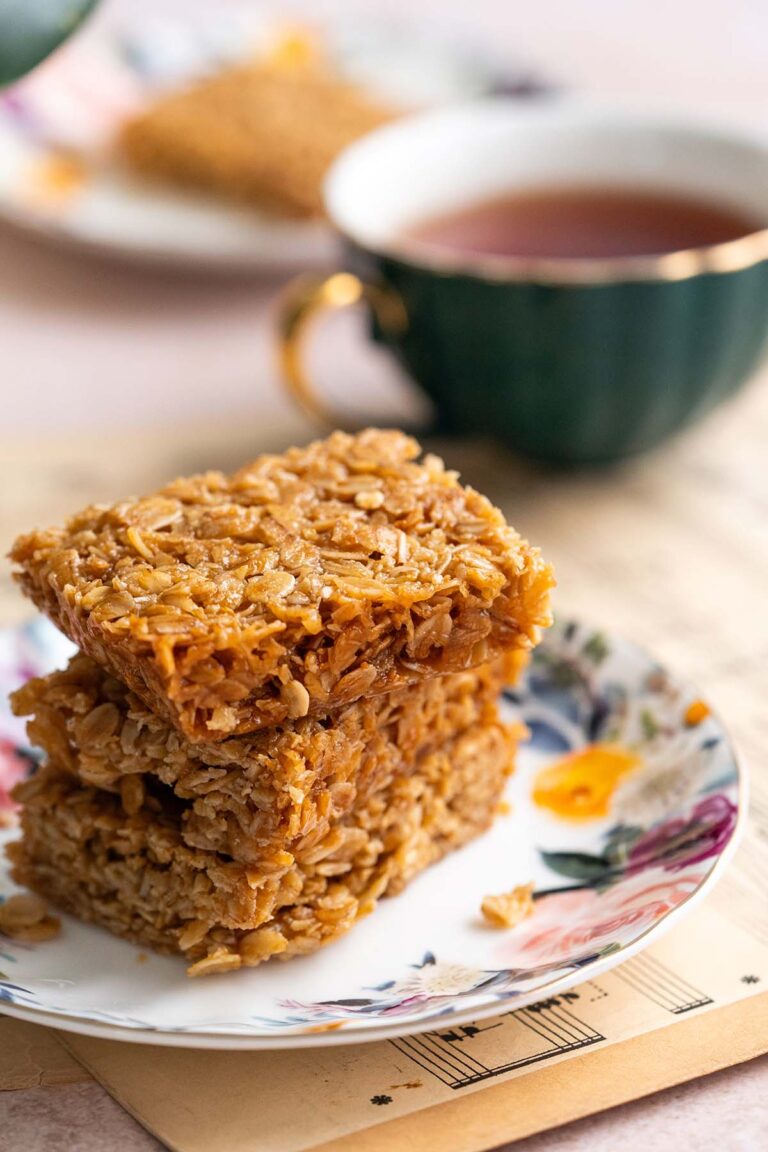Easy Flapjack Recipe (British Golden Syrup Flapjacks) - An Edible Mosaic™