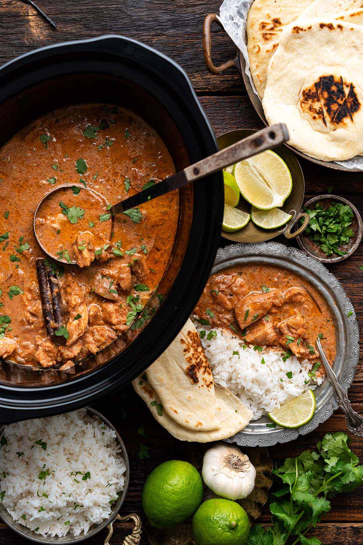 Easy Crockpot Butter Chicken Recipe - An Edible Mosaic™