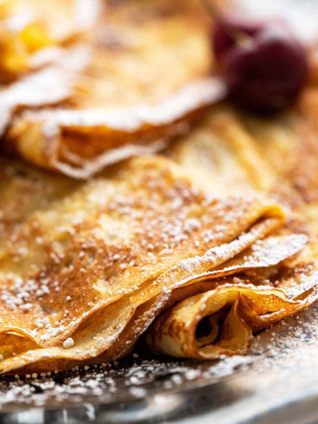 Sourdough Crepes Recipe (With Starter or Discard) - An Edible Mosaic™