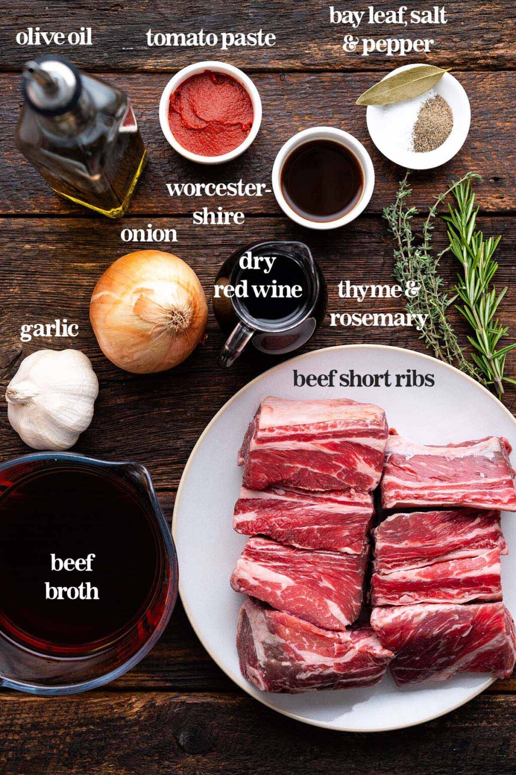 Tender Crockpot Beef Short Ribs with Red Wine - An Edible Mosaic™