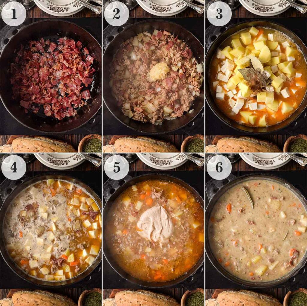 Żurek (Polish Sour Rye Soup Recipe) {video} - An Edible Mosaic™