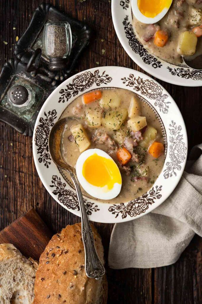 Żurek (Polish Sour Rye Soup Recipe) {video} - An Edible Mosaic™