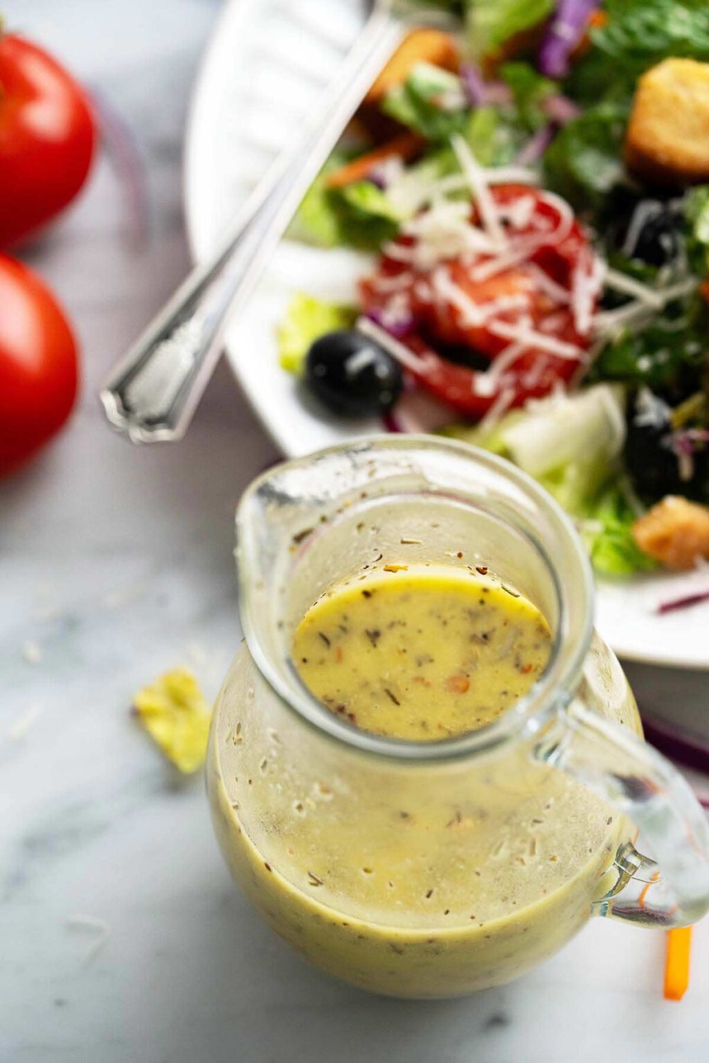 Copycat Olive Garden Salad Dressing Recipe - An Edible Mosaic™