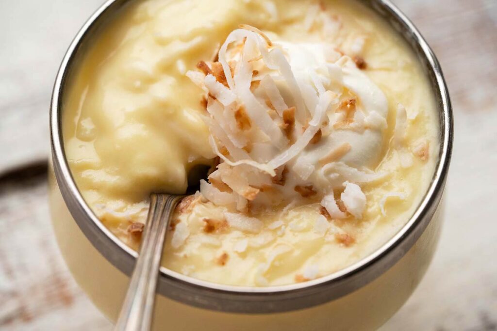 Easy From-Scratch Coconut Pudding Recipe {video} - An Edible Mosaic™