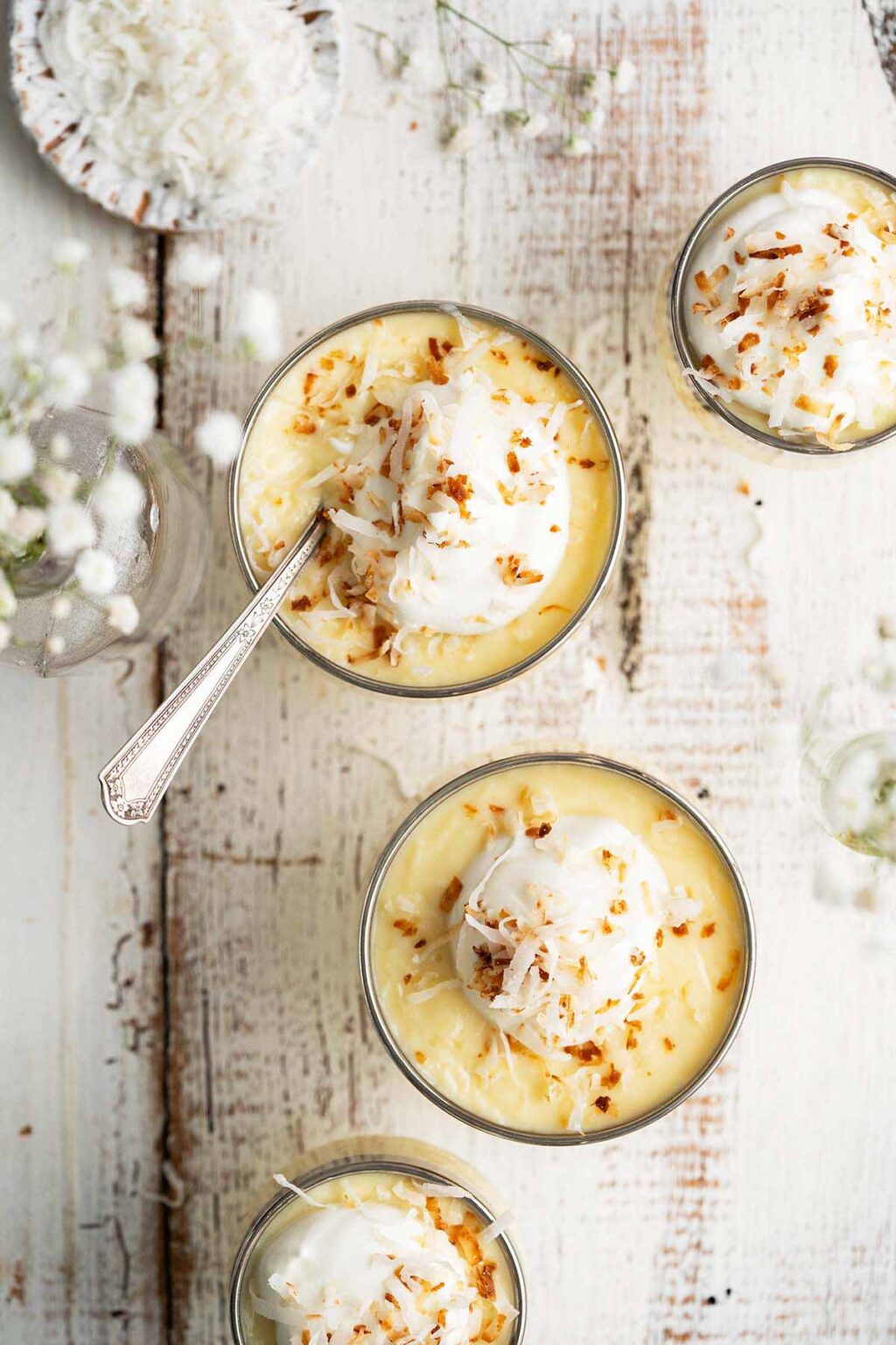 Easy From-Scratch Coconut Pudding Recipe {video} - An Edible Mosaic™