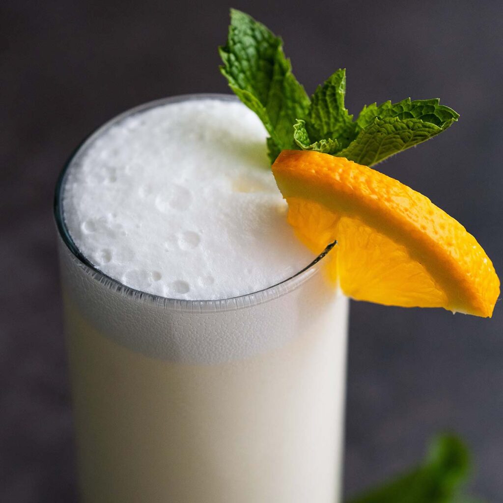 Ramos Gin Fizz Cocktail Recipe - An Edible Mosaic™