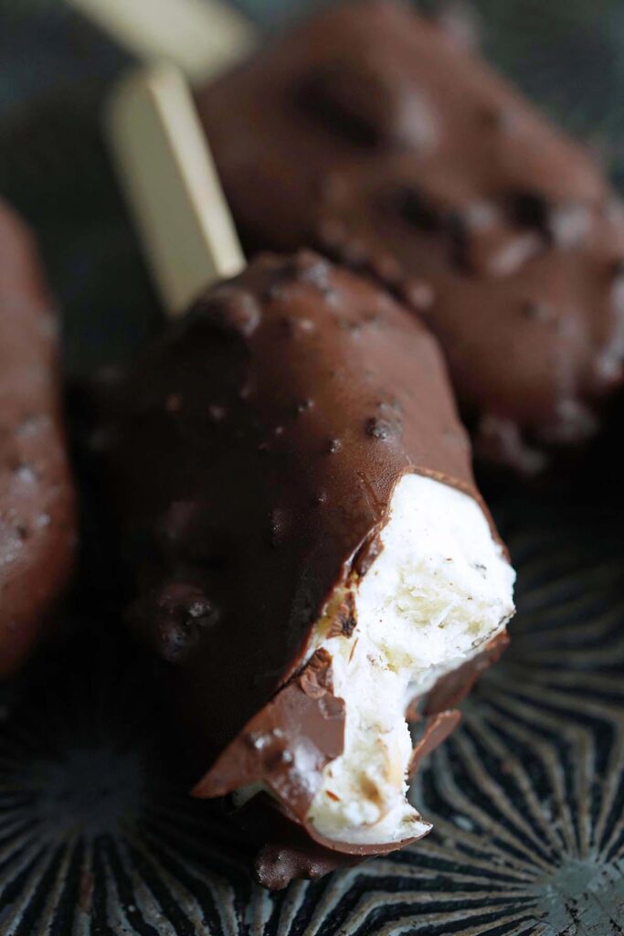 Healthier Homemade Ice Cream Bars Recipe - An Edible Mosaic™