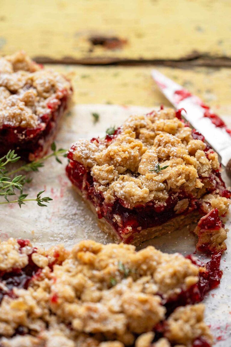 Plum Bars Recipe with Crumble Topping - An Edible Mosaic™