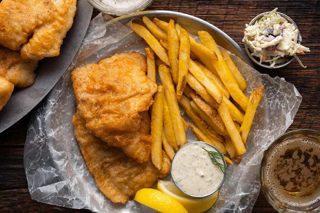 Crispy Beer Batter Fish Recipe (For Fish and Chips!) - An Edible Mosaic™