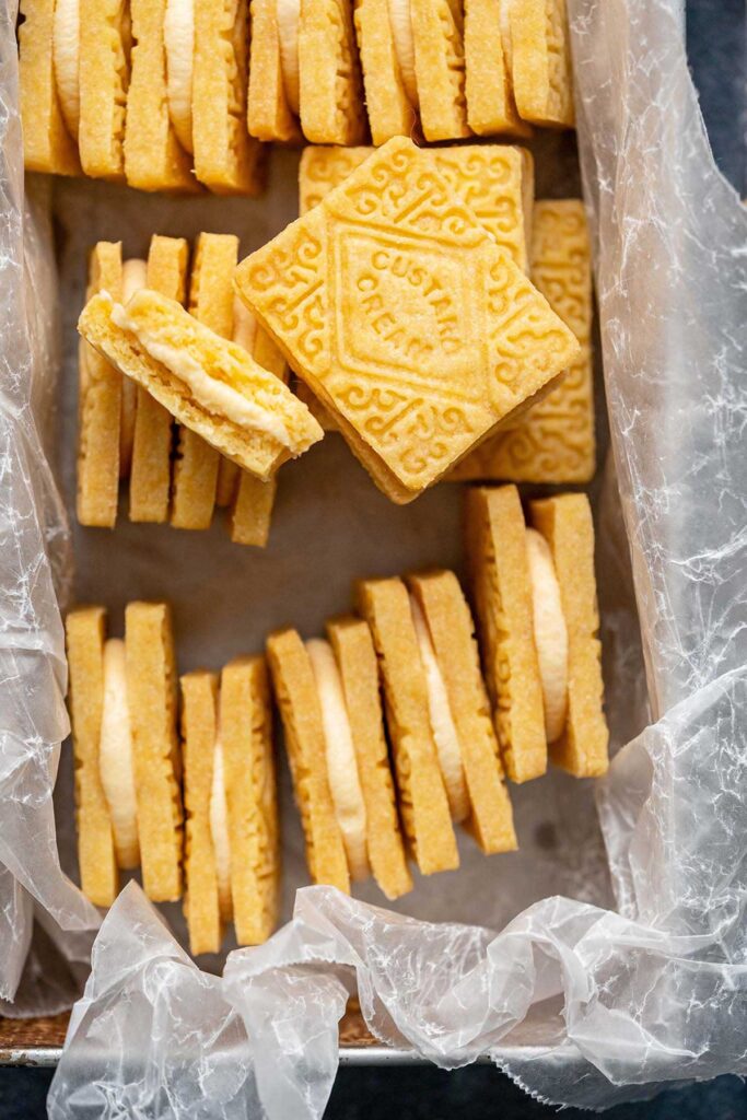 Custard Cream Biscuits Recipe - An Edible Mosaic™