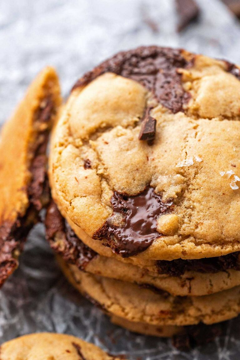 Long Fermented Brown Butter Sourdough Chocolate Chip Cookies Recipe ...