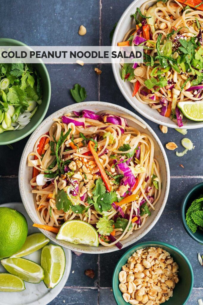 Cold Peanut Noodle Salad Recipe - An Edible Mosaic™